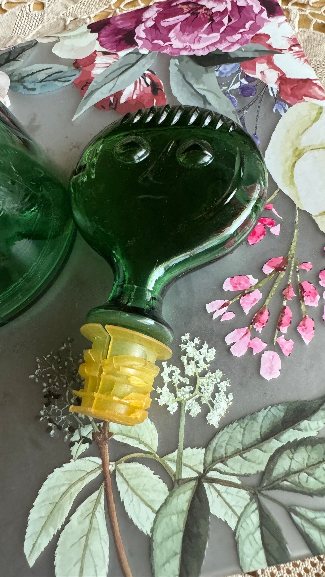 Whimical Vintage Kosta Boda Eric Hoglund Art Glass Face Stopper Bottle ...