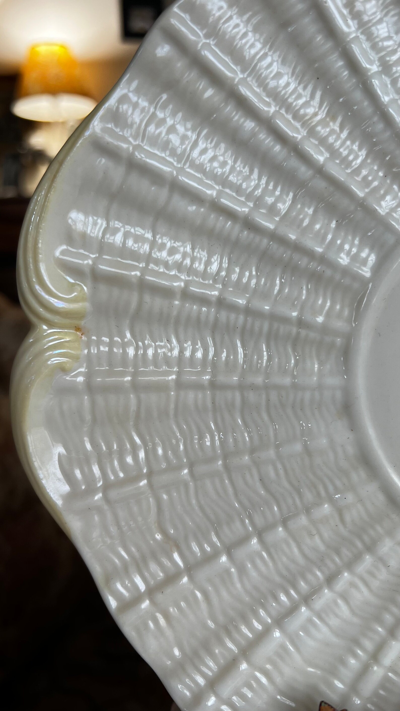 Ireland Belleek China Vintage Shell Cake Plate - Etsy