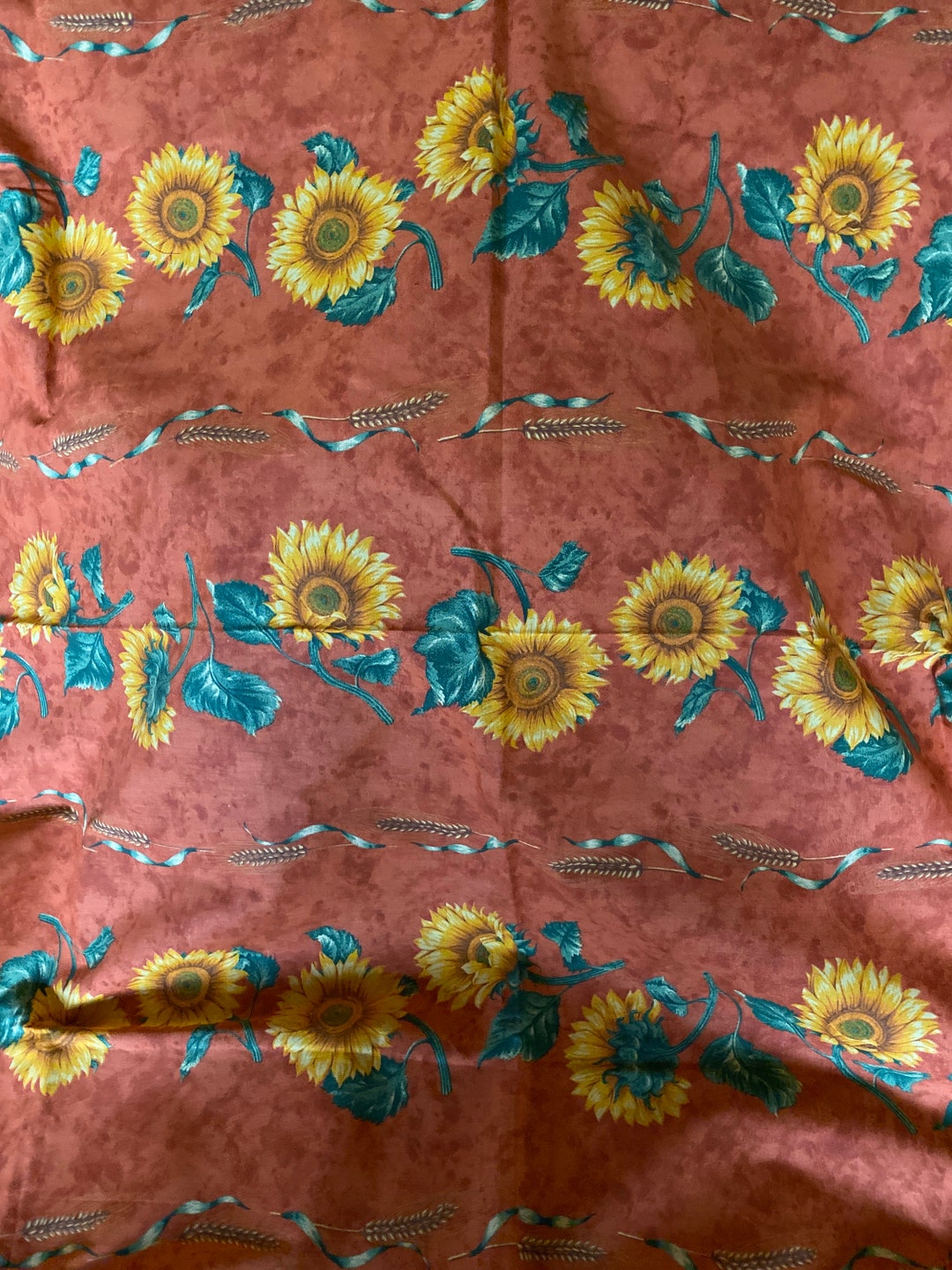 French Country Provence Sunflower Square Tablecloth - Etsy