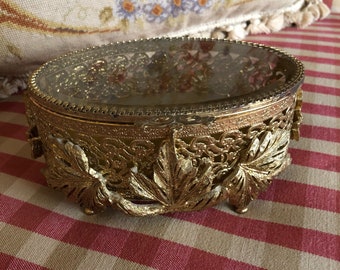 Gold leaf box | Etsy
