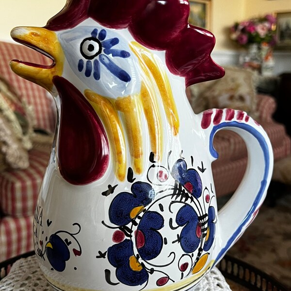 Rooster Pitcher - Etsy