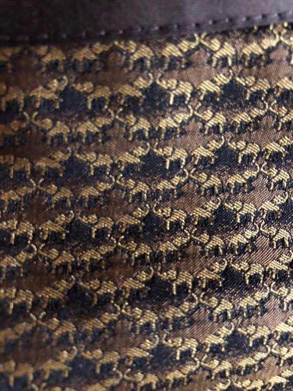 Jim Thompson Elephant Asian mini Bag Thai Silk Purse - Gem