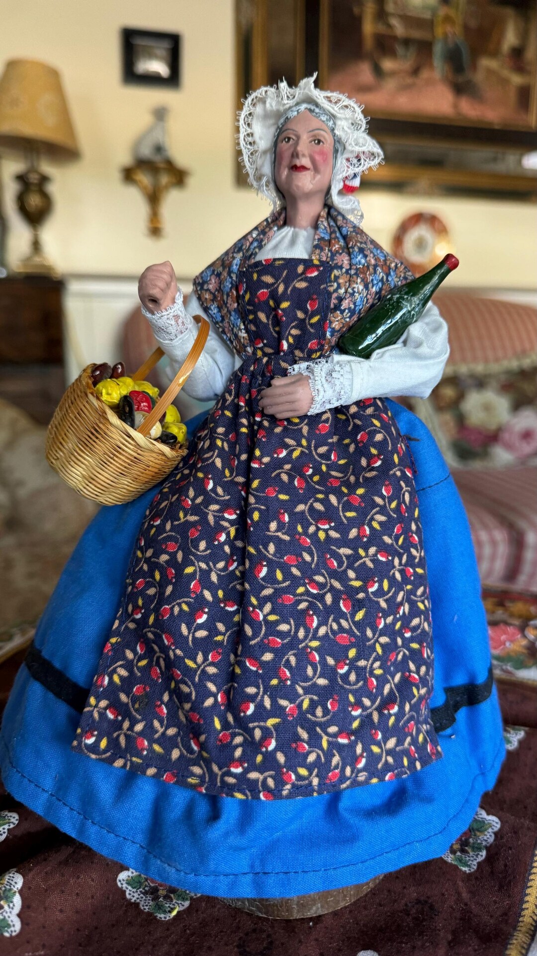 French Country Provence L' Atelier D'art Santon Old Peasant Lady ...