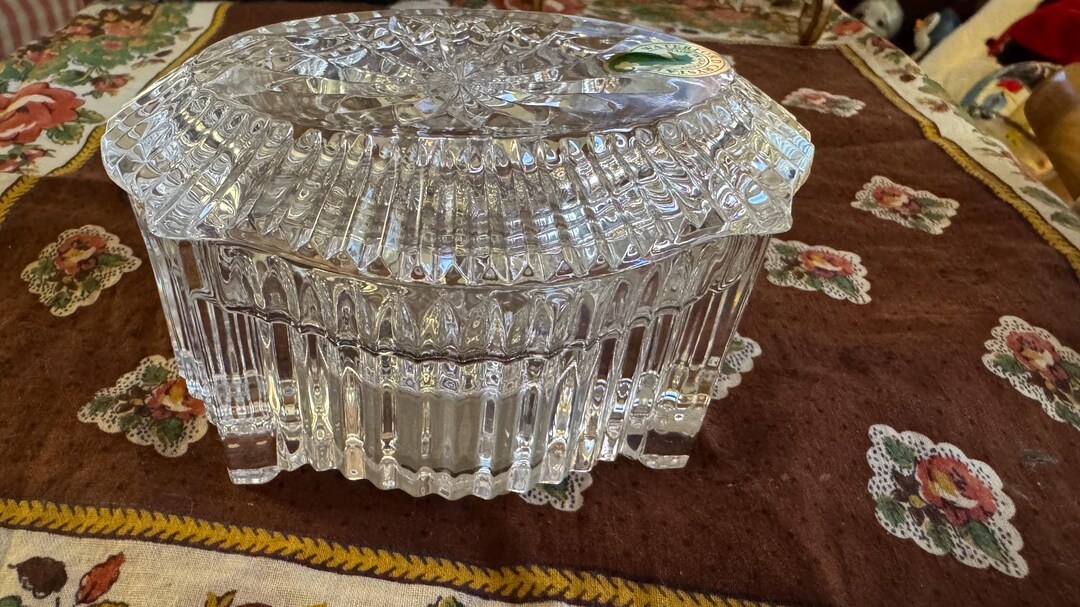Vintage Waterford Crystal Musical Trinket Box - Etsy
