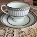 English Country Tea Cup and Saucer Colonnade Black by Wedgwood - Etsy