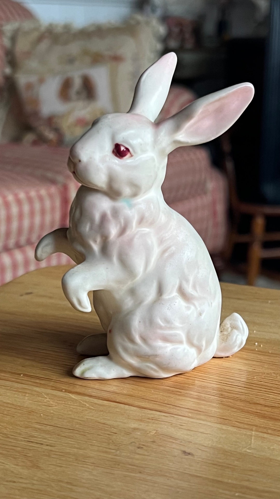 French Country Lefton Bunny Rabbit Figurine - Etsy