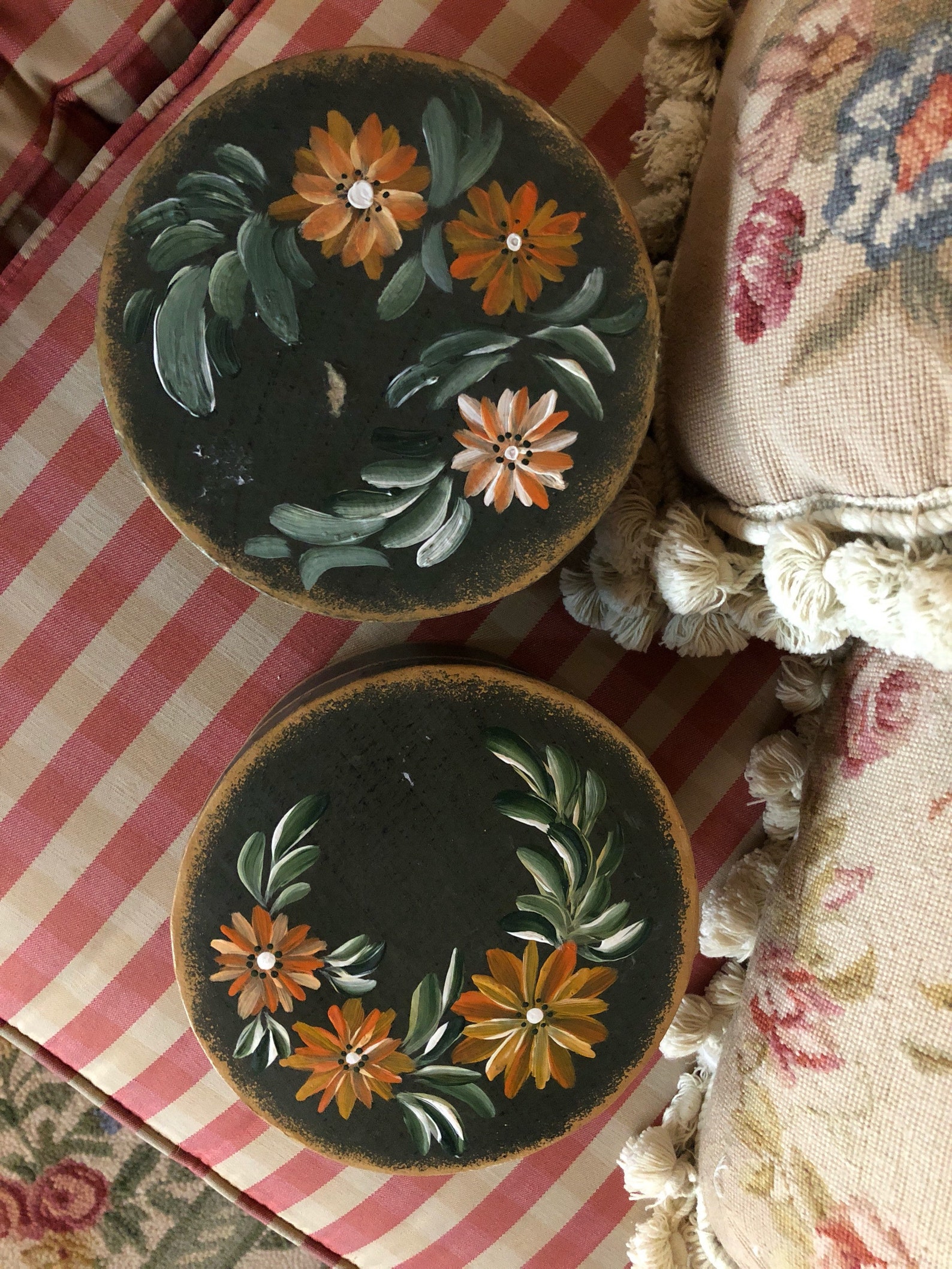 Farmhouse Hand Painted Floral Boxes - Etsy