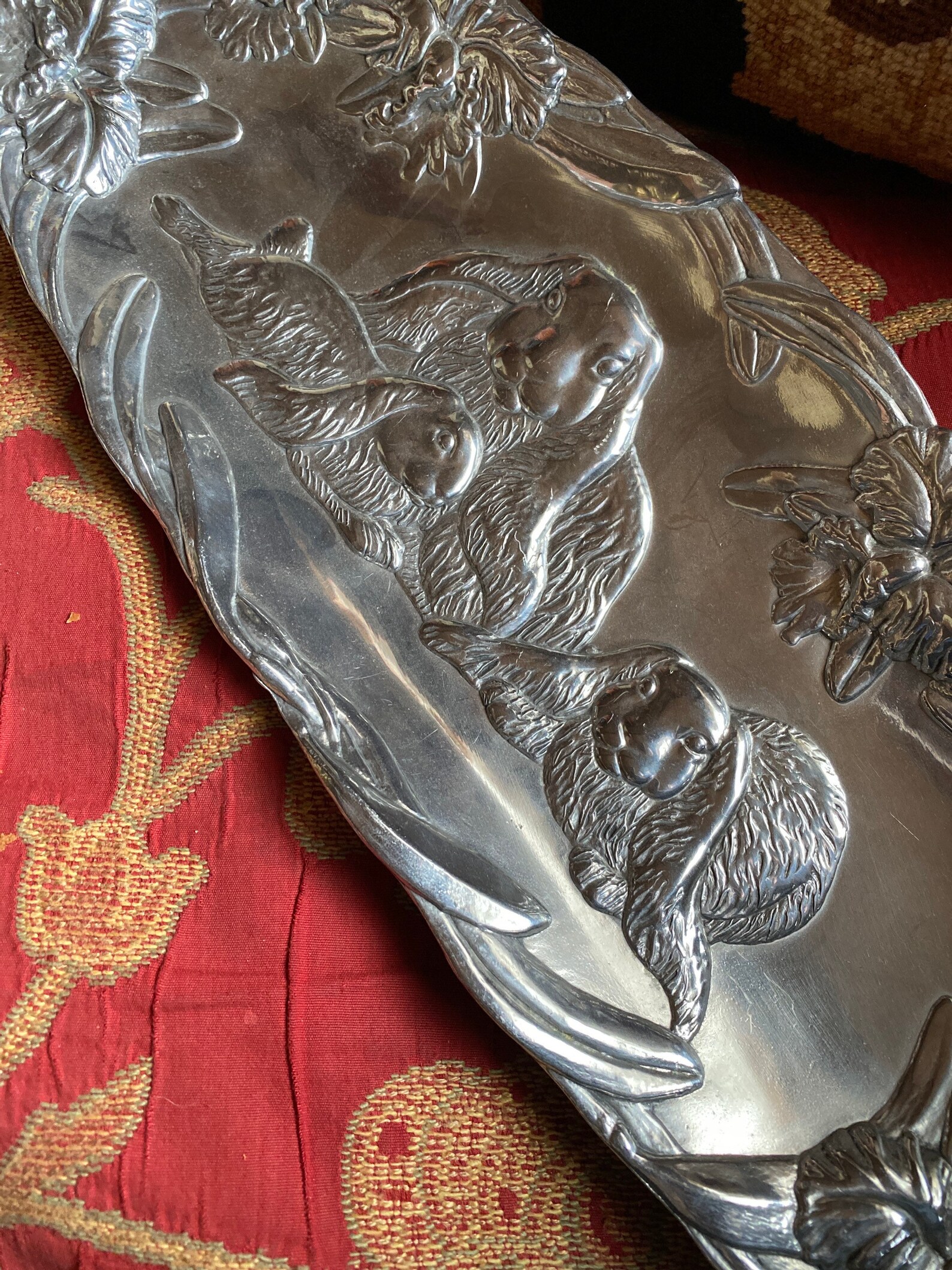 Country Arthur Court Bunny Rabbit Platter Tray - Etsy