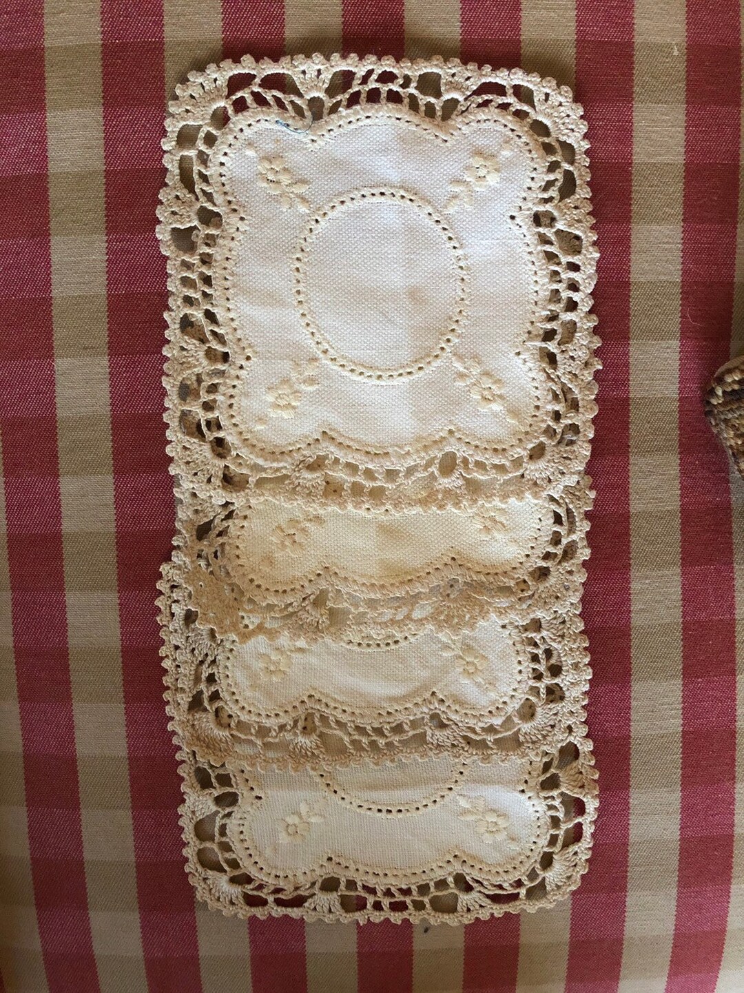 French Provence Set of Four Hand Embroidery Crochet Coasters - Etsy