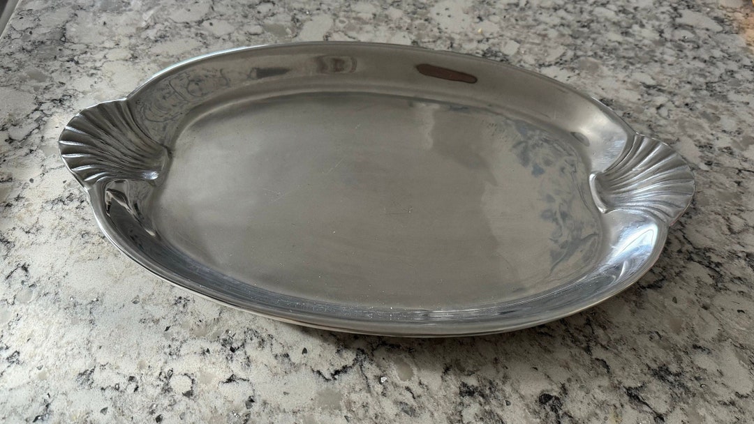 French Country Provence Pewter Wilton Oval Platter Tray - Etsy