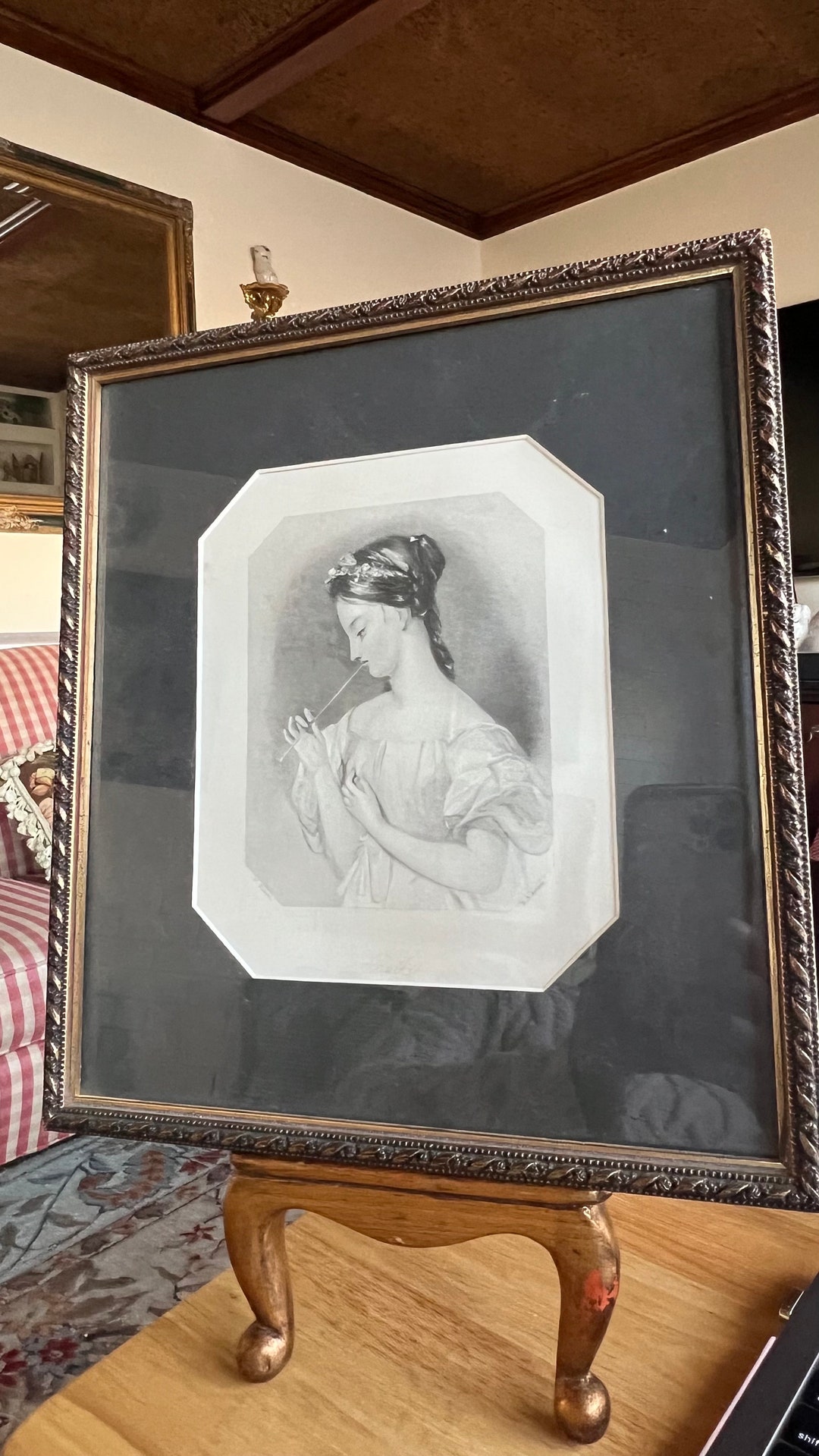 Edwardian Lady Ruth 1848 Richard Austin Artlett William Boxall Etching ...