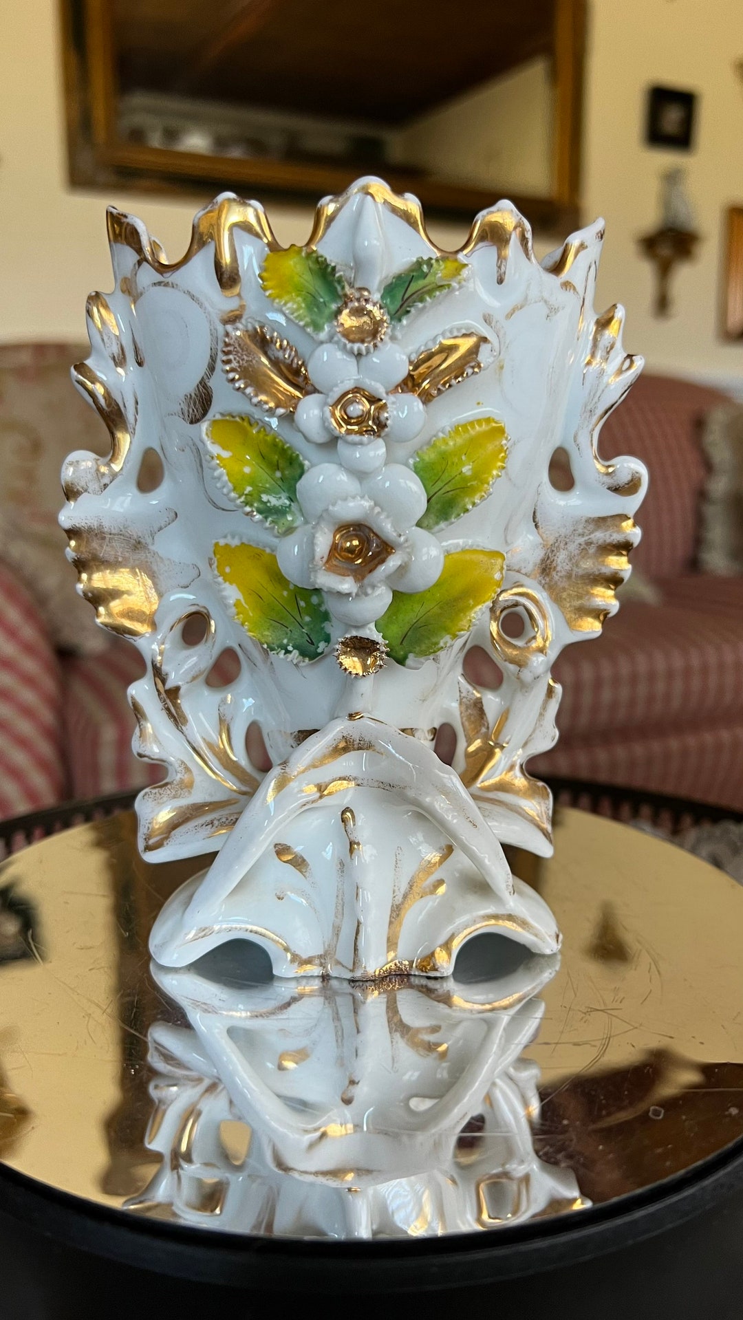 European French Rare Christian Fischer Paris Porcelain Rococo Urn Vase ...