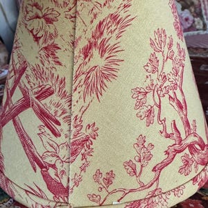French Country Toile De Jouy Fabric Lamp Shade - Etsy