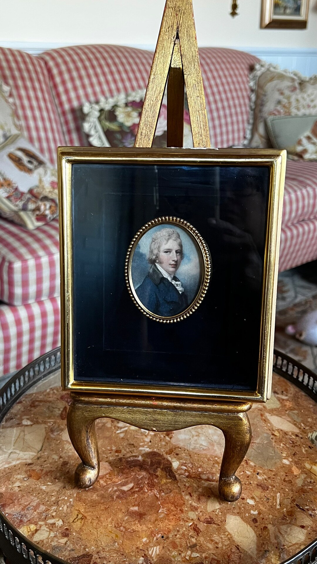 Reproduction by Richard Cosway Portrait of an Unknown Man Miniature ...