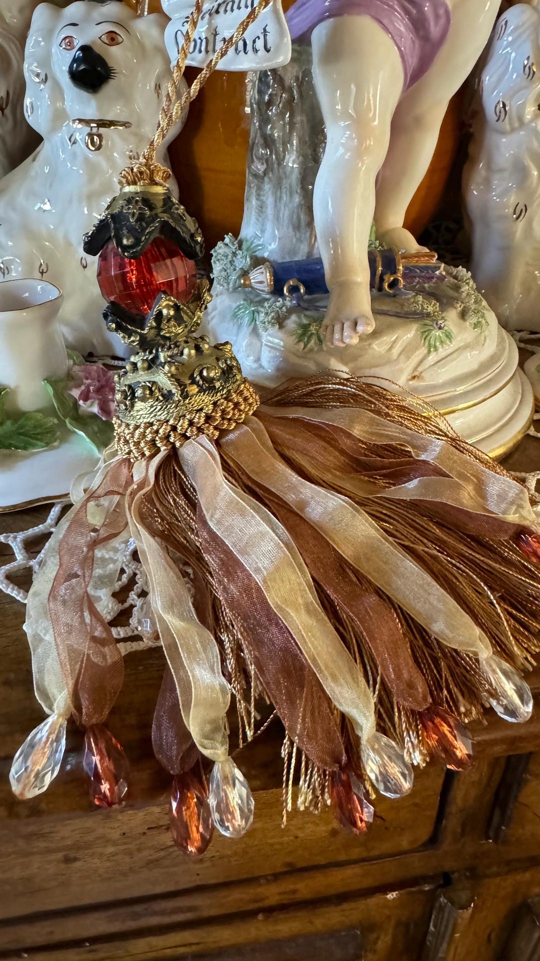 French Country Provence Ribbon Jewel Key Tassel - Etsy