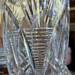 Classic Traditional Hand Cut Crystal Glass Vase Made in England by ...
