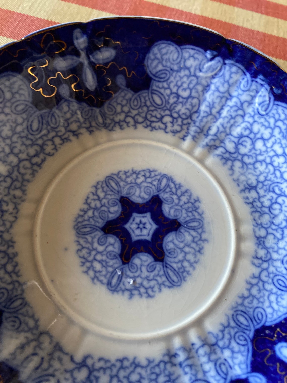 European Utzschneider and Co German Flow Blue Persian Moss - Etsy