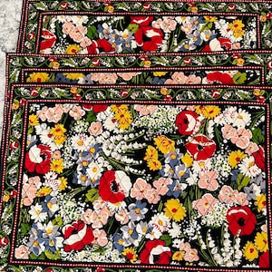 Vera Bradley Poppy Fields Quilted Placemats Set of 4 - Etsy