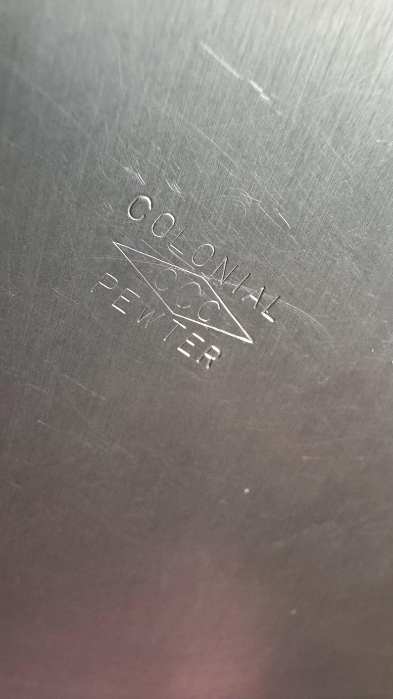 Classic Traditional American Colonial Pewter Plate - Etsy