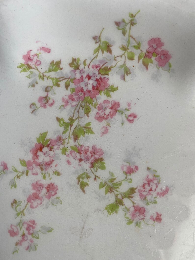 Paris Chic Homer Laughlin Hudson Floral Scallop Rose Platter | Etsy