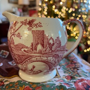 English Country Sadler Brigadoon Toile Creamer Pitcher - Etsy