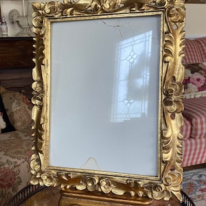 Italian Florentine Handpainted Wood Gold Picture Frame - Etsy