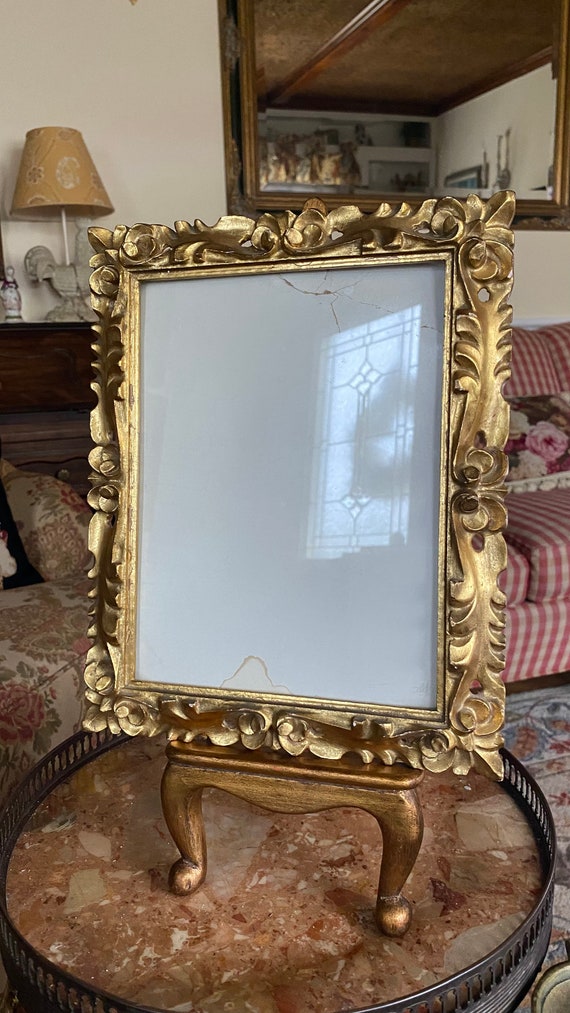 Italian Florentine Handpainted Wood Gold Picture Frame - Etsy