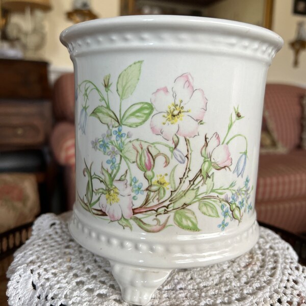 Country Flower Pot - Etsy