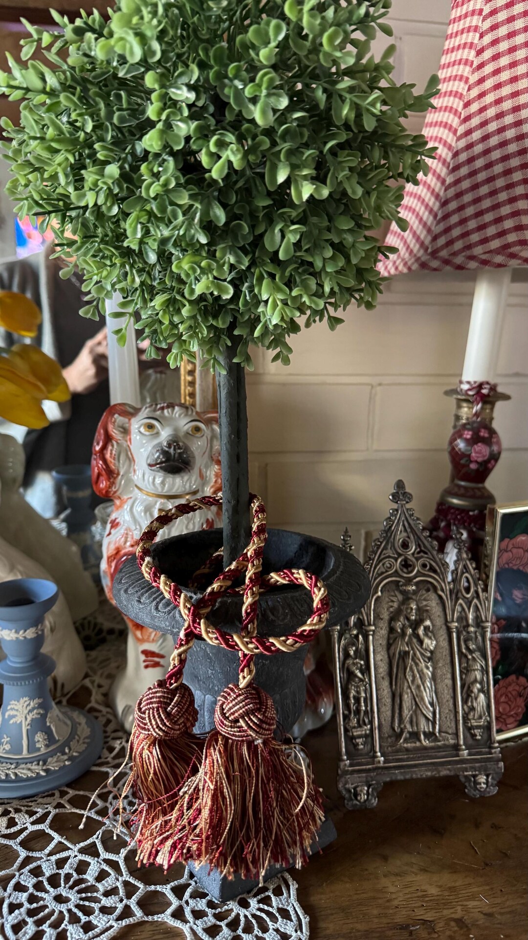 French Country Rope Double Tassel Tie Trim - Etsy