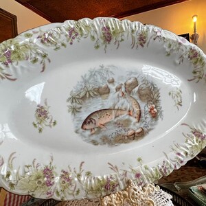 Imperial Crown China Austria Coastal Beach Fish Platter - Etsy