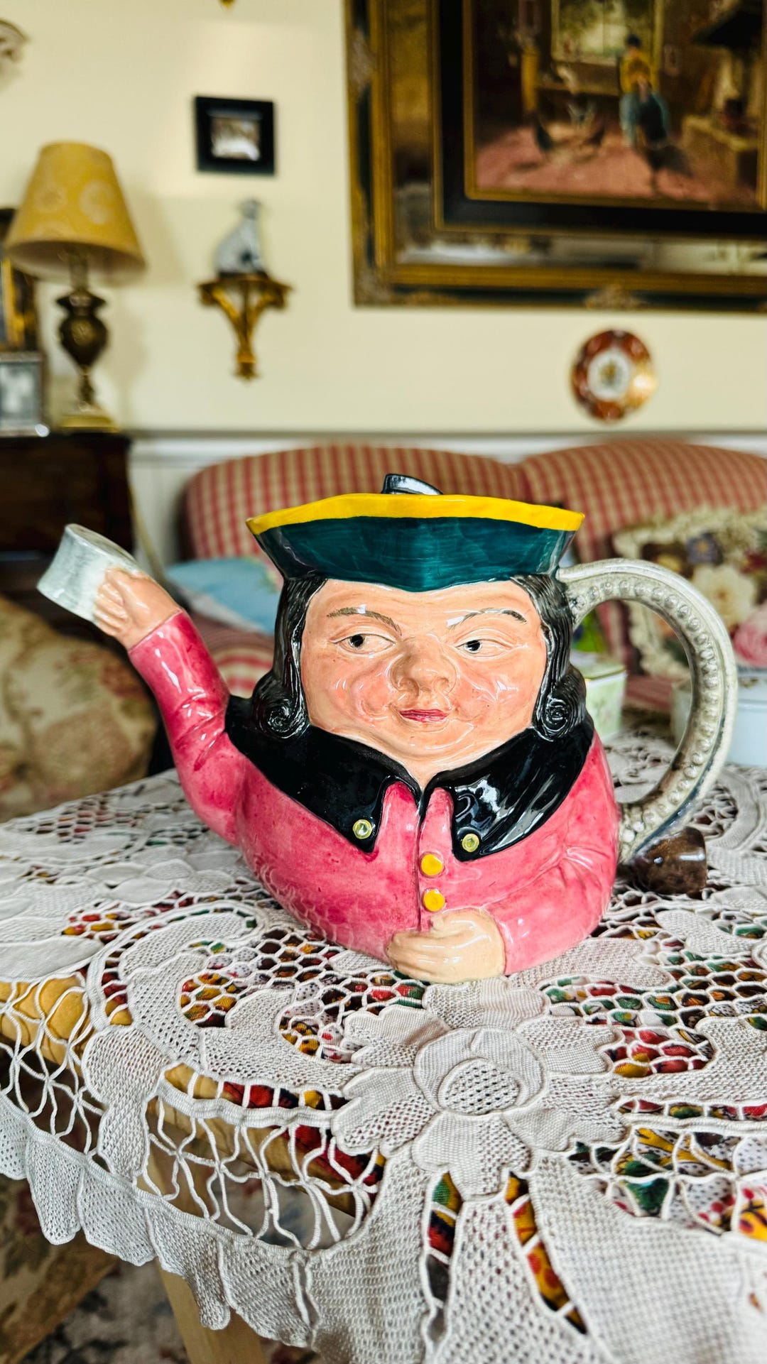 English Country Character Toby Teapot by Ridgway Sterling Pottery - Etsy