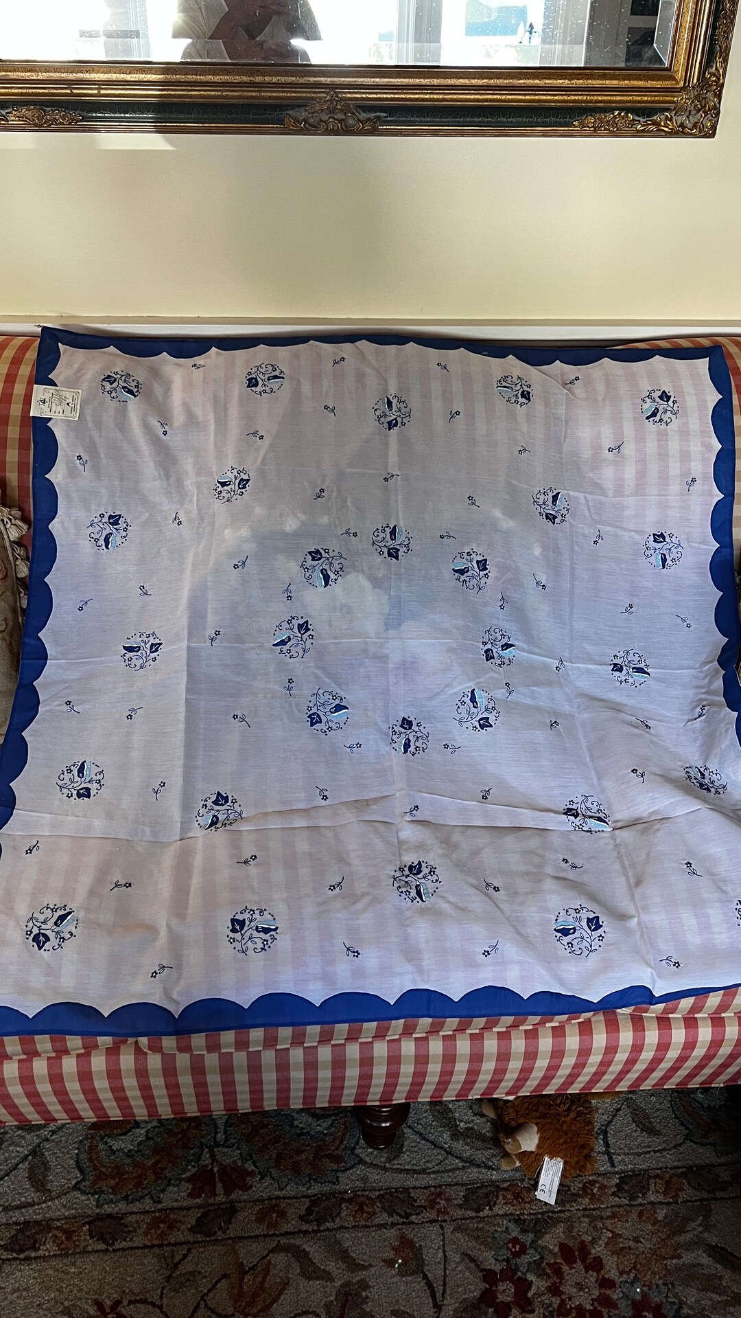 European Country Provence Embroidery Table Topper - Etsy