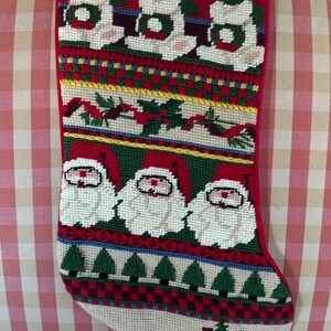 Country Christmas Needlepoint Stocking - Etsy