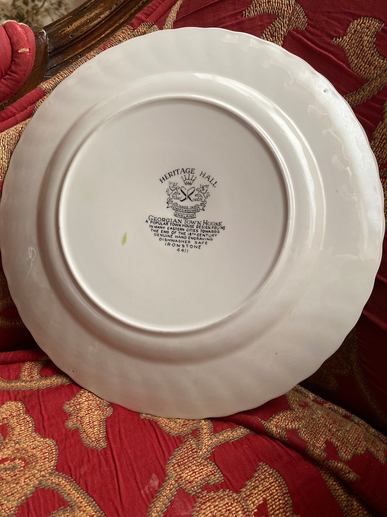 English Country Georgian Town House Heritage Hall Plate by Johnson Bros ...