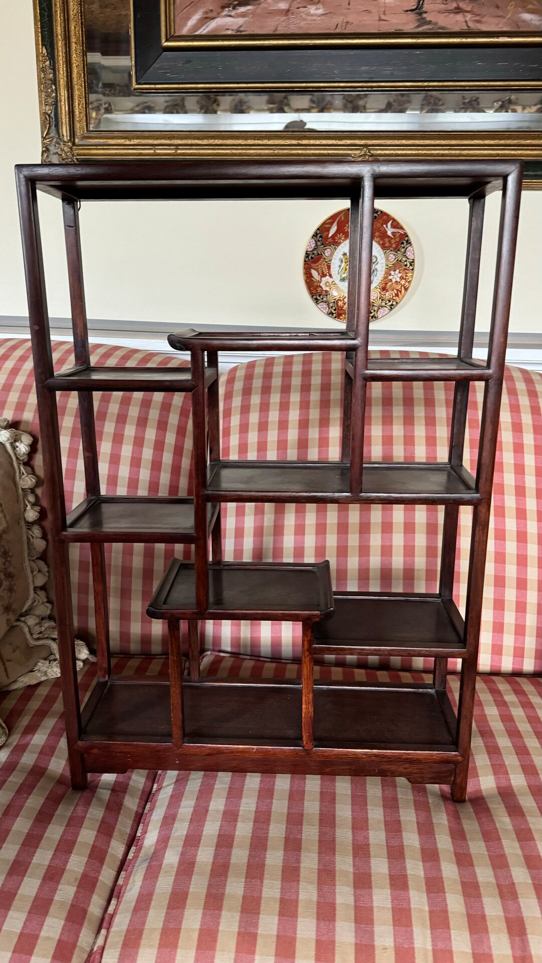 Vintage Asian Chinese Rosewood Table Top Display Shelf Stand - Etsy