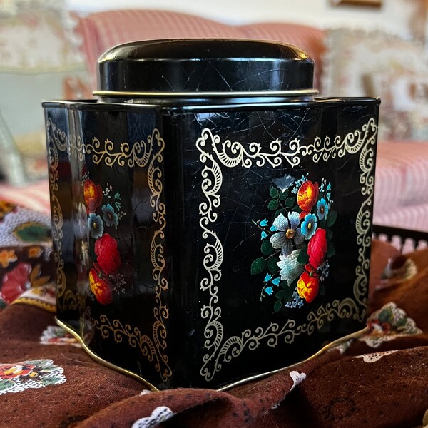 Floral Tin Box - Etsy