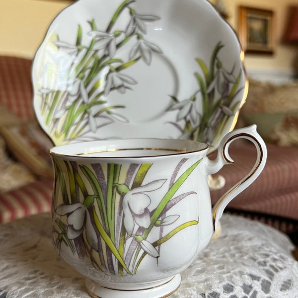 January Tea Cup - Etsy