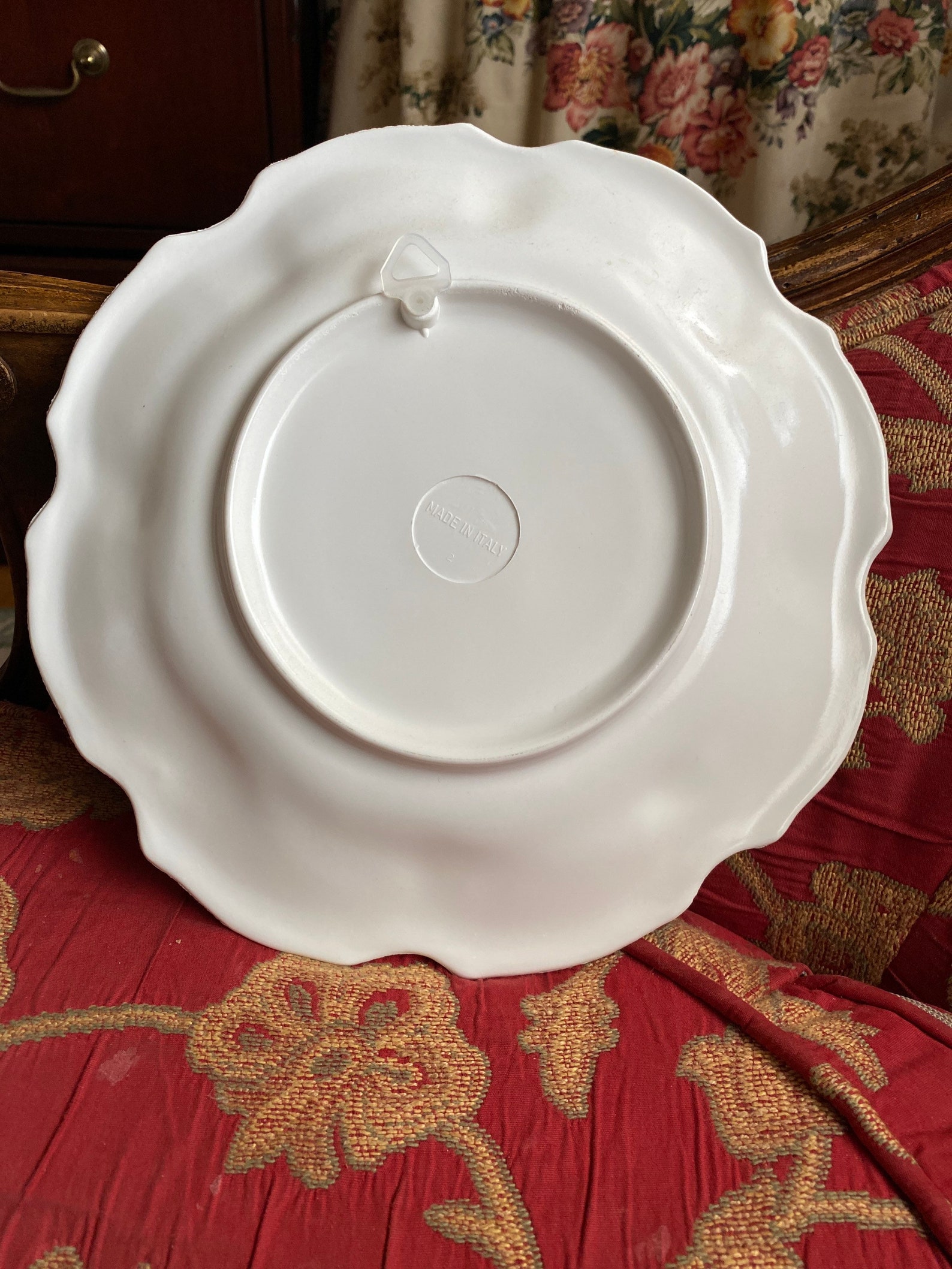 European Italian Decorative Tuscany Floral Plate - Etsy