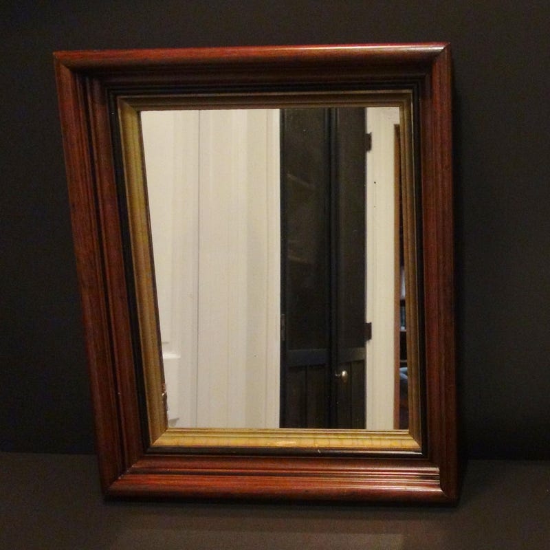 Antique Wood Mirror - Etsy