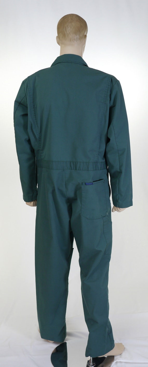 Vintage Men's Green Coveralls - Green Men's Jumpsuit … - Gem