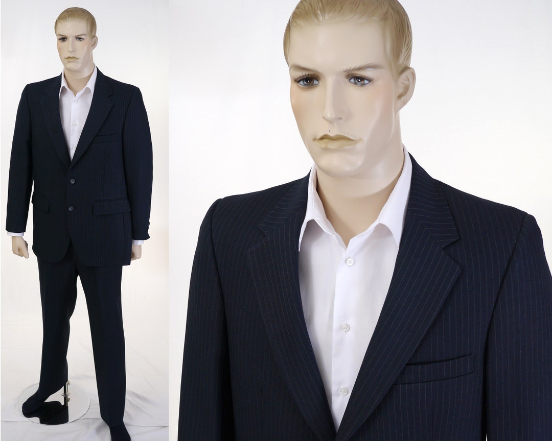 Vintage Johnny Carson 2 Piece Pin Stripe Suit - Sport Coat & Slacks ...