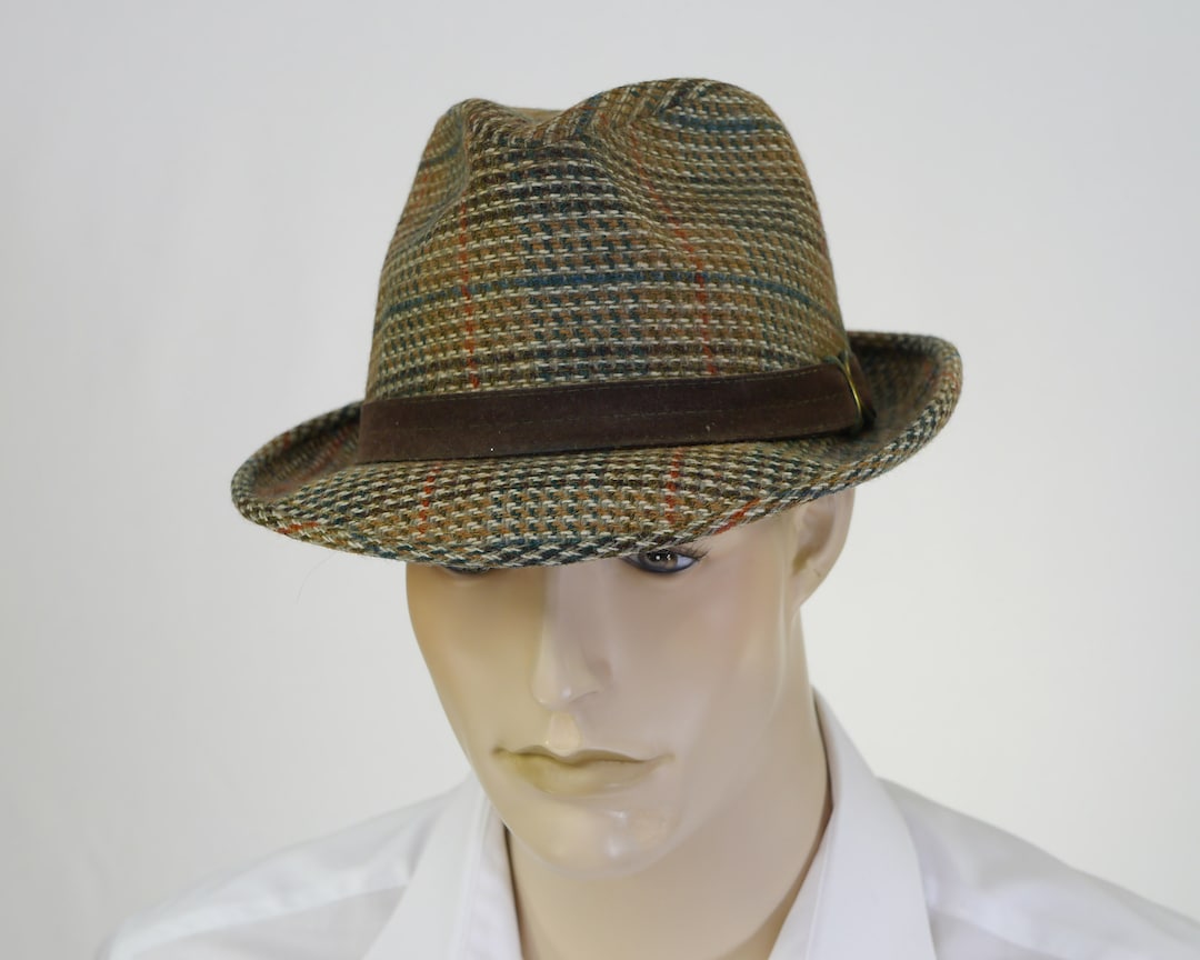 Vintage Stetson Tweed Fedora - Fully Lined - Size 6 7/8 (small ...