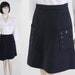 Vintage Navy Blue Wool Mini Skirt - Upcycled From US Navy Uniform ...