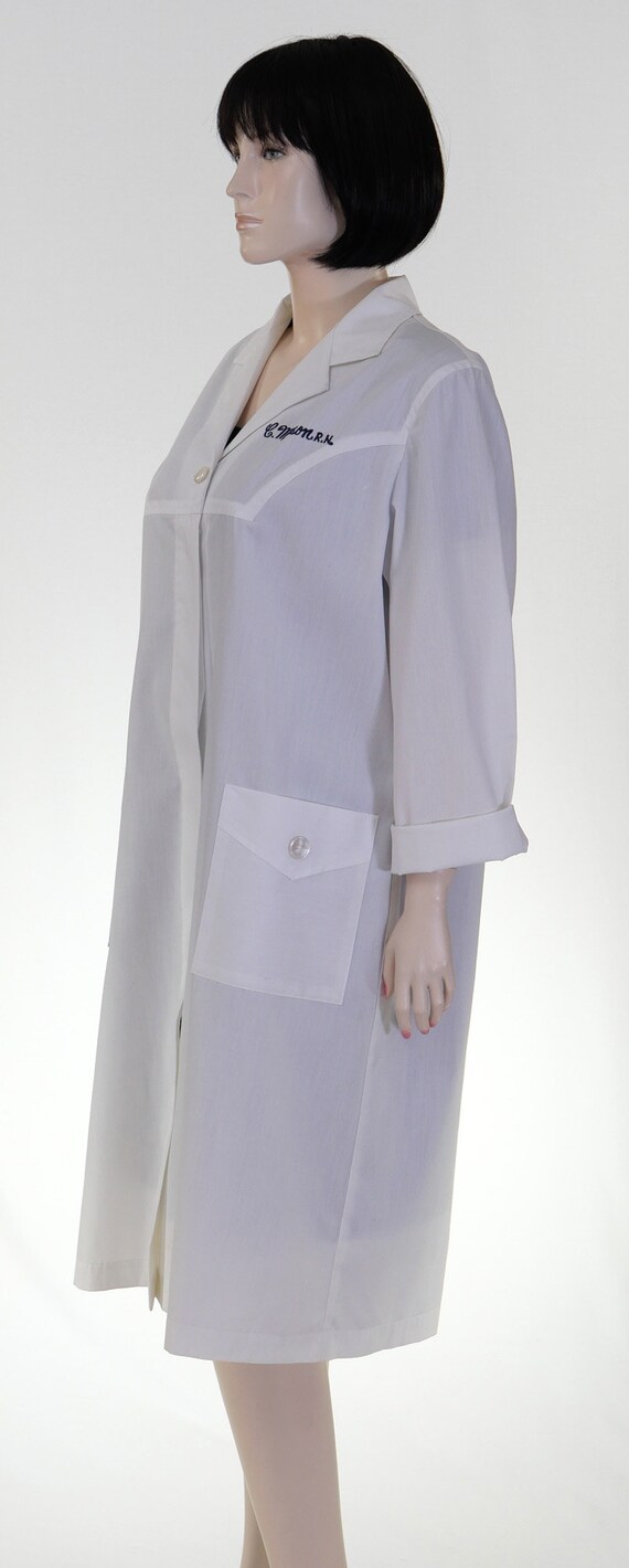 Vintage Nurse's Lab Coat - White Lab Coat - Nurse Uni… - Gem