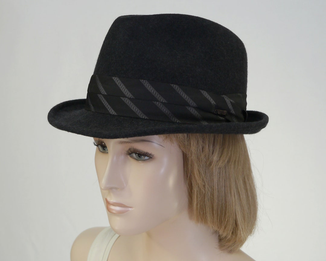 Vintage Scala Gray Fedora - Unlined - Size 7 (medium) - Fedora - Scala ...