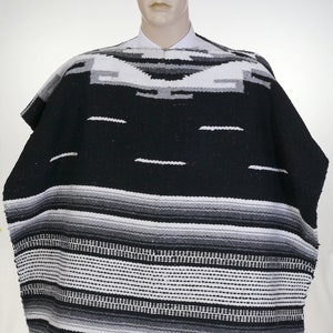 Vintage Men's Spaghetti Western Costume - Poncho & Hat - One Size ...