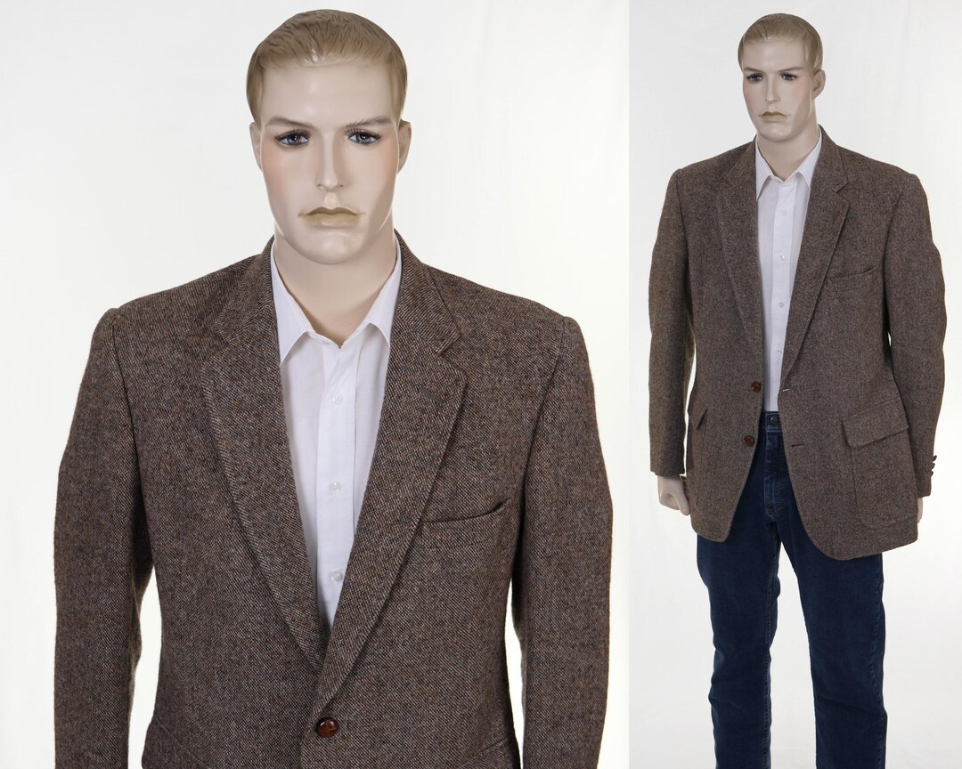 Vintage Austin Reed Tweed Sport Coat - Brown Tweed Sport Coat - Chest ...