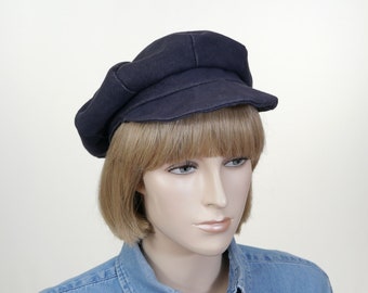 Blue Newsboy Cap - Etsy