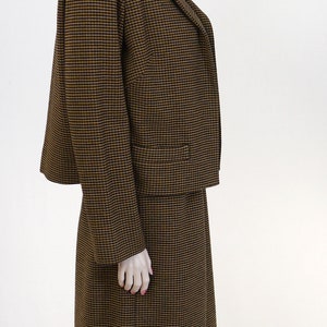 Vintage 1960s Mr. Mort 2-piece Suit / Black & Brown Houndstooth Suit ...