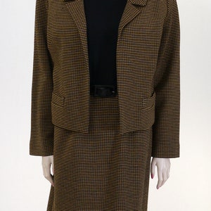Vintage 1960s Mr. Mort 2-piece Suit / Black & Brown Houndstooth Suit ...